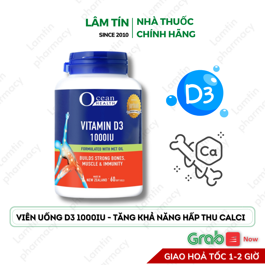 (Genuine) Vitamin D3 1000IU Ocean Health optimal calcium absorption and ...
