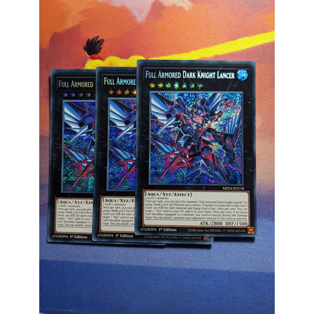Full Armored Dark Knight Lancer Card - MP24-EN118 - Prismatic Secret ...