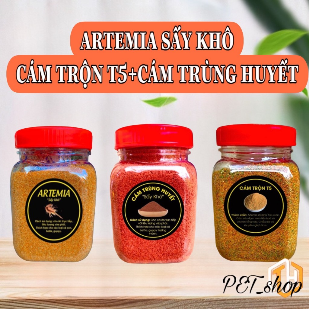 Bloodworm Bran + Dried Artemia + T5 Mixed Bran nutritional combo for ...