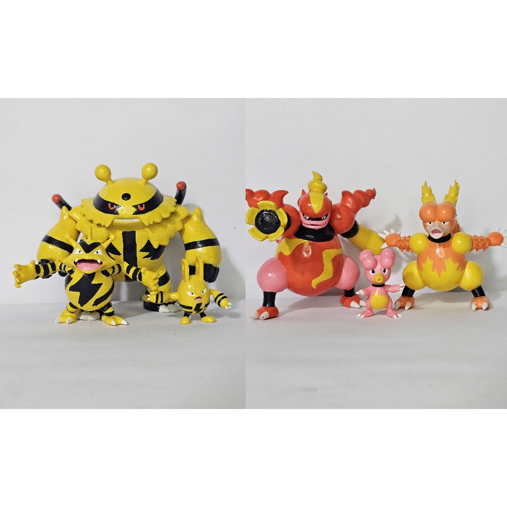 Pokemon Electivire,Elkid,Elabuzz models - Magmortar,Magby,Magmar (1:20 ...