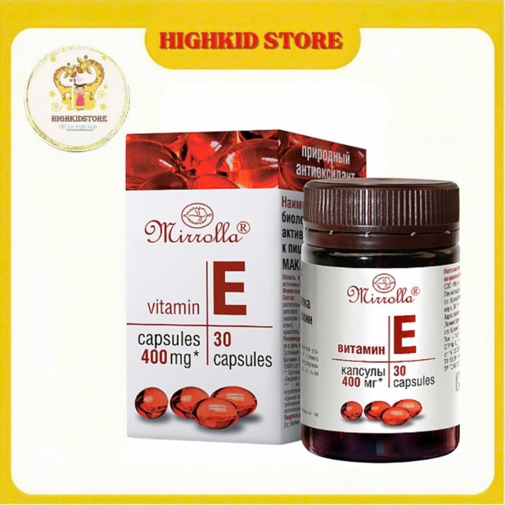 Russian red Vitamin E supplement pill 400mg - glass bottle | Shopee ...