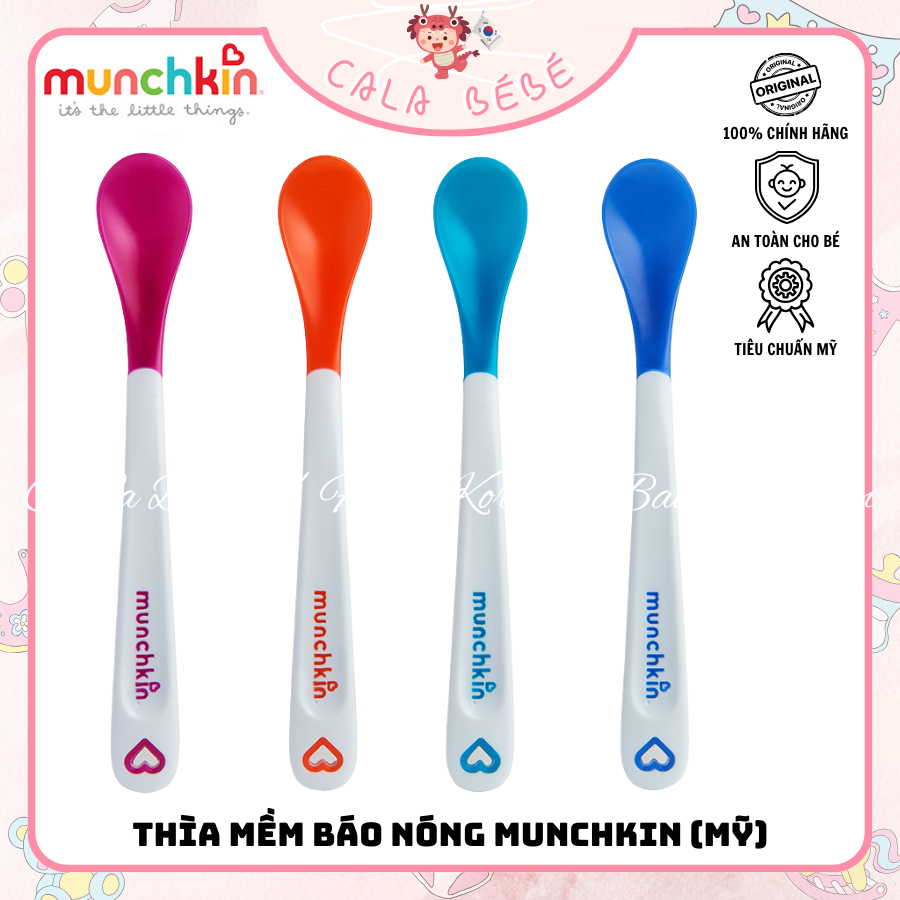 Munchkin Hot Press Soft Weaning Spoon and Spoon (USA) helps your baby ...
