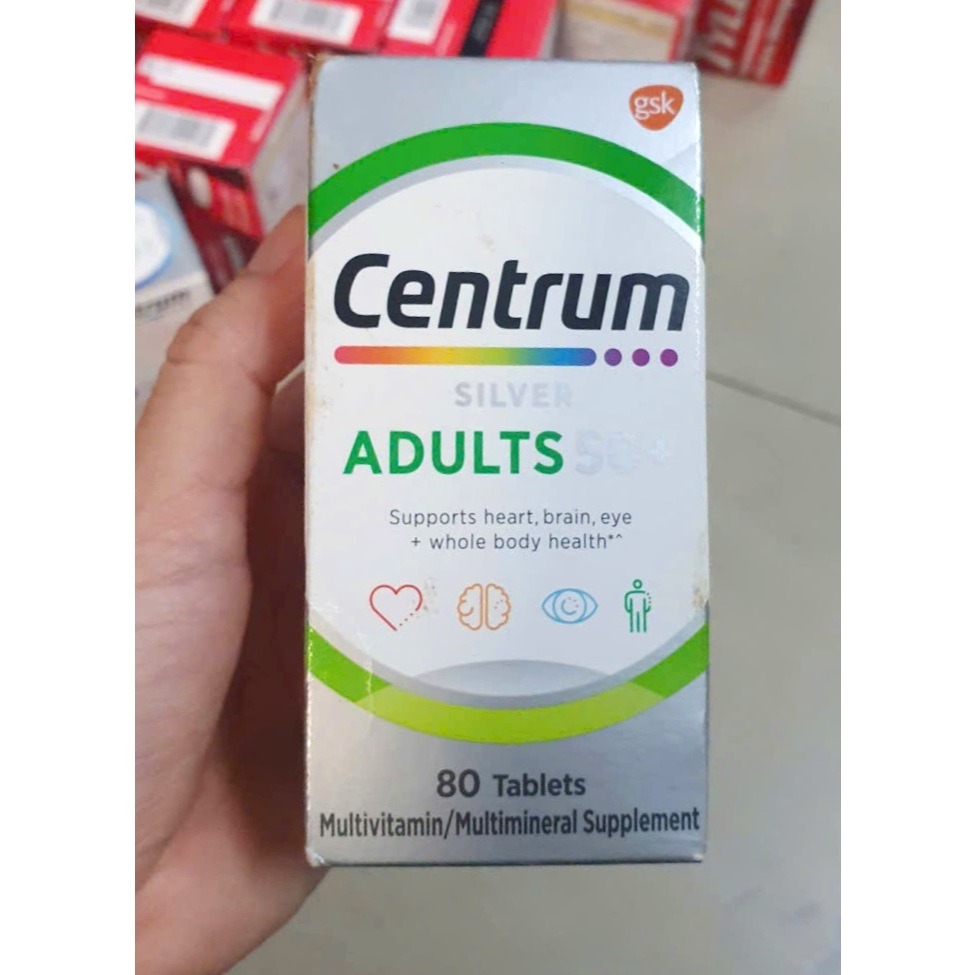Date 8/25 - new model Centrum Silver box of 80 tablets from the US new ...