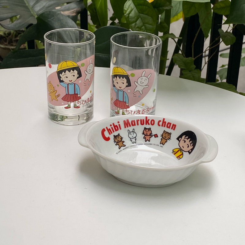2hand JAPANESE CERAMIC MARUKO CHAN CUP AND DISH SET | Shopee Malaysia