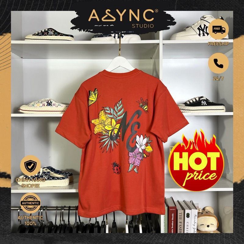 (Auth) New Era x MLB Floral Orange T-Shirt CODE: 60502637 - Async ...