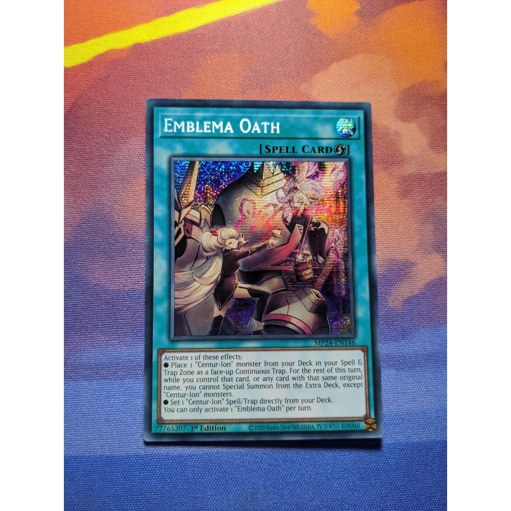 Emblema Oath card - MP24-EN146 - Prismatic Secret Rare 1st Edition ...