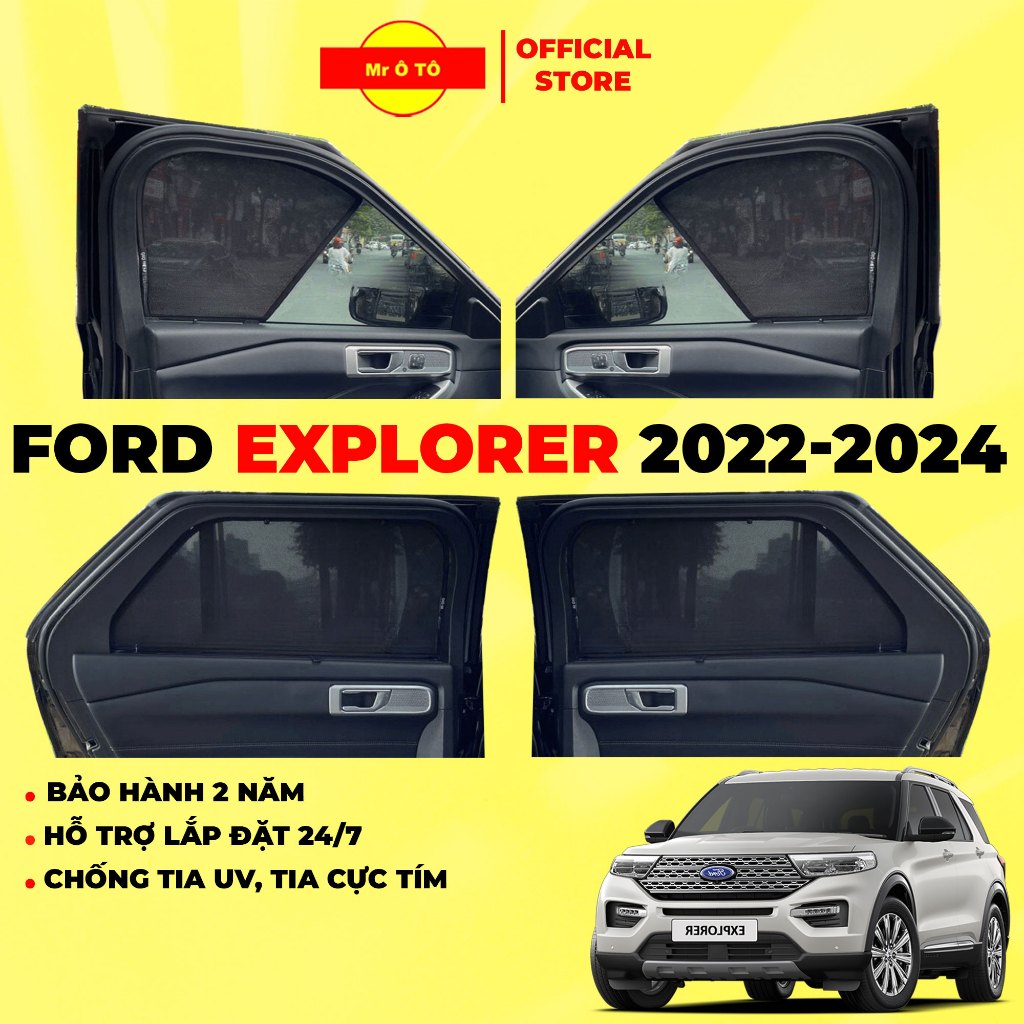 Sun Curtain for FORD EXPLORER 2023-2024 Type 1 MR CAR Anti-Ray, UV ...