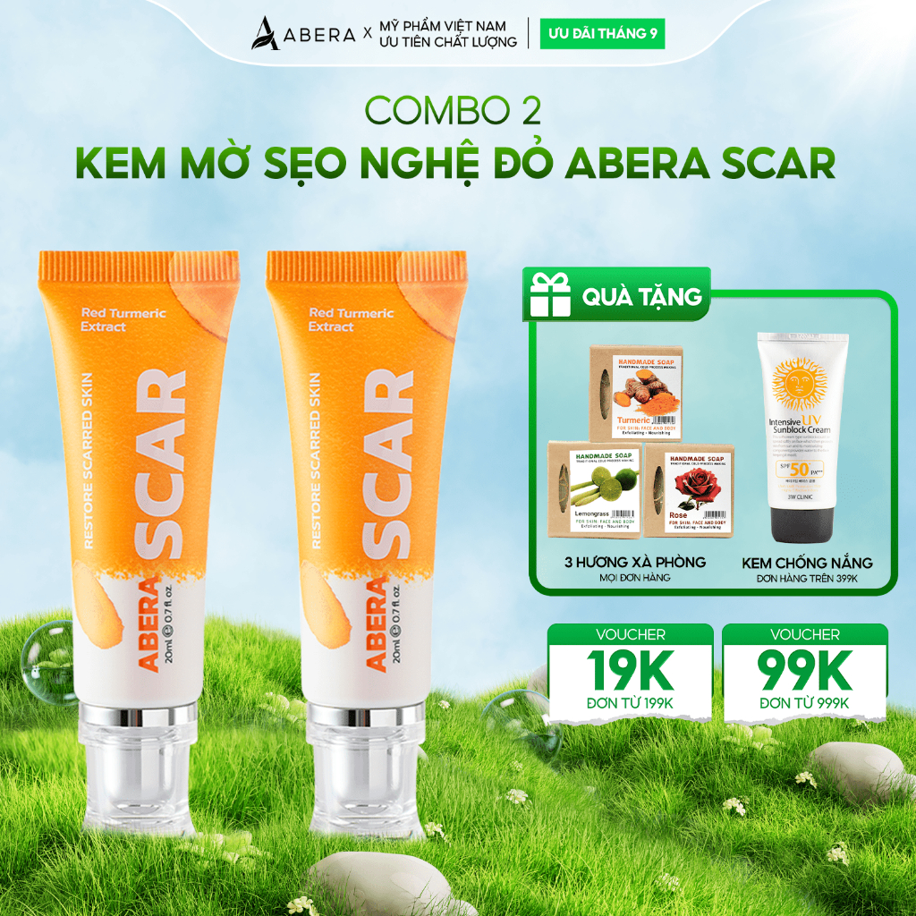 [COMBO 2 TUBES] Scar Abera Red Turmeric Scar Fade Cream - Scar Fade ...