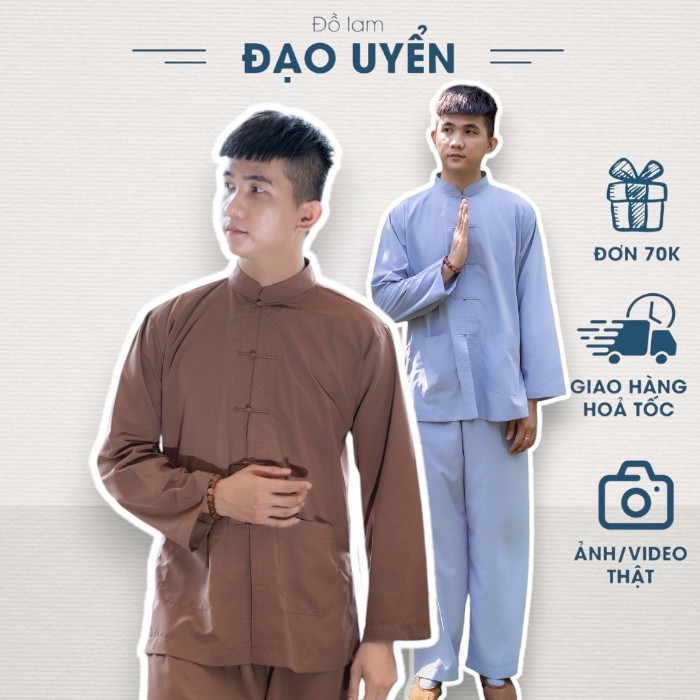 Blue clothes go to male temple, leader kate - Dao Uyen | Shopee Malaysia