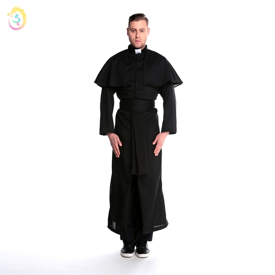 Fatherland Spirit Cosplay Costume Monk Clothes The Nun Halloween ...
