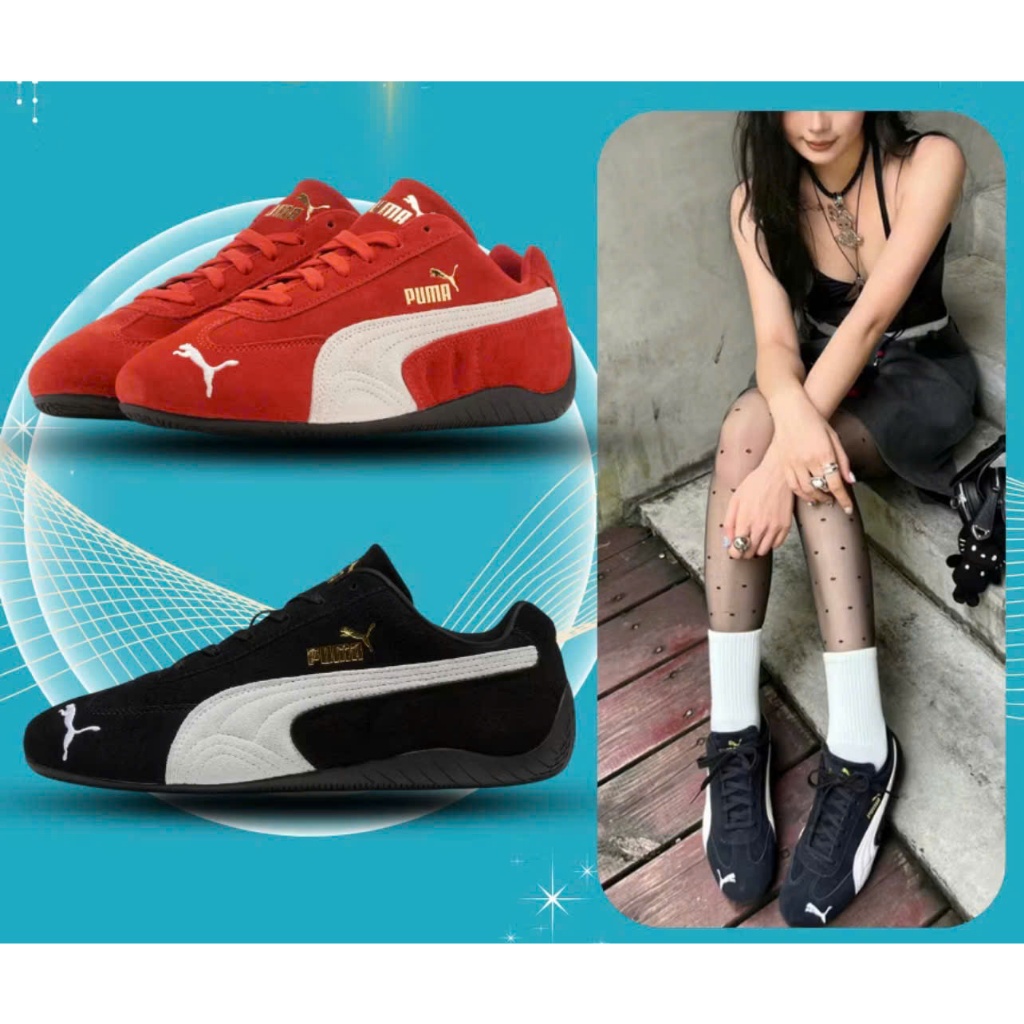 Puma speedcat black shoes, high quality puma black white suede sneaker ...