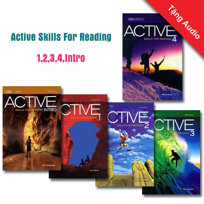 Book - Active Skills For Reading 3rd - intro,1,2,3,4 with answers and audio - color printing ...
