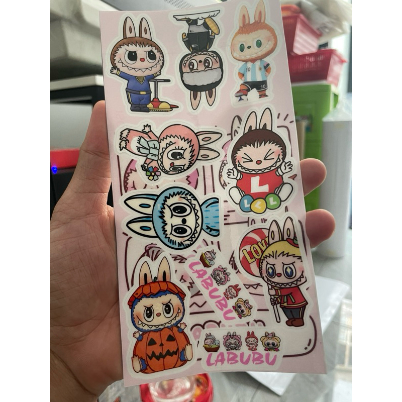 Labubu sticker ver 2 Clear Decal for white cars | Shopee Malaysia