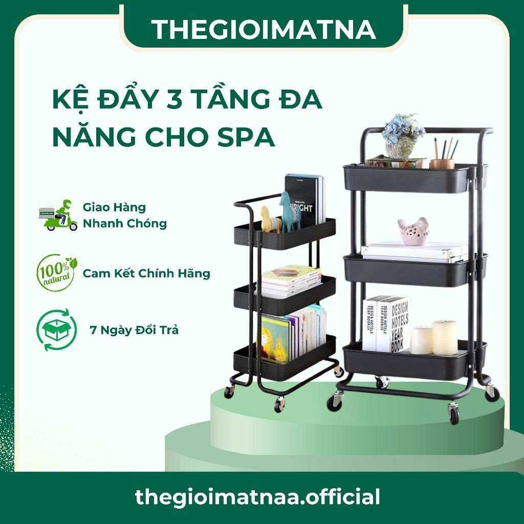 Multi-purpose 3-tier push shelf specialized for spas - Storage for ...