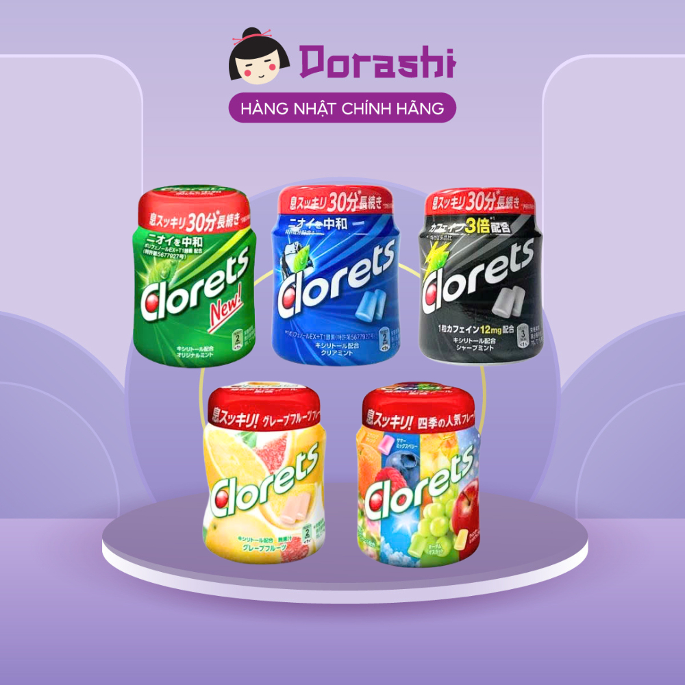 Clorets chewing gum mixed fruit flavor, mint flavor 140g | Shopee Malaysia