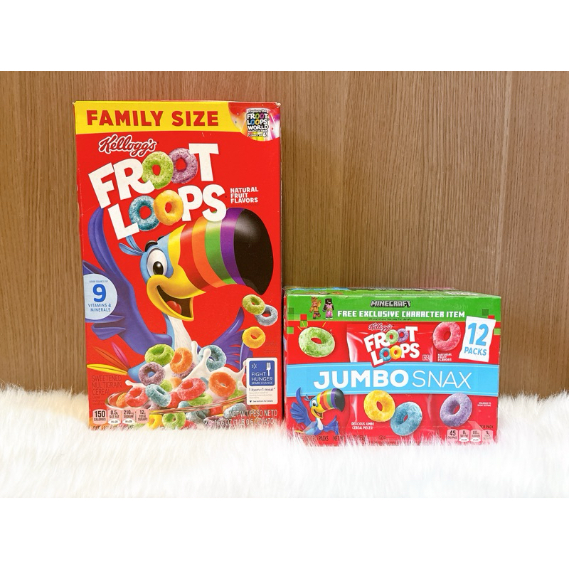 [AMERICAN Product] Kellogg's Froot Loops breakfast cereal of many types ...