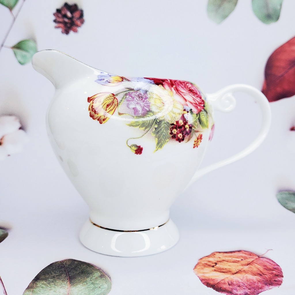 Bone Porcelain milk jar 15EF (300ml) (Many patterns) | Shopee Malaysia