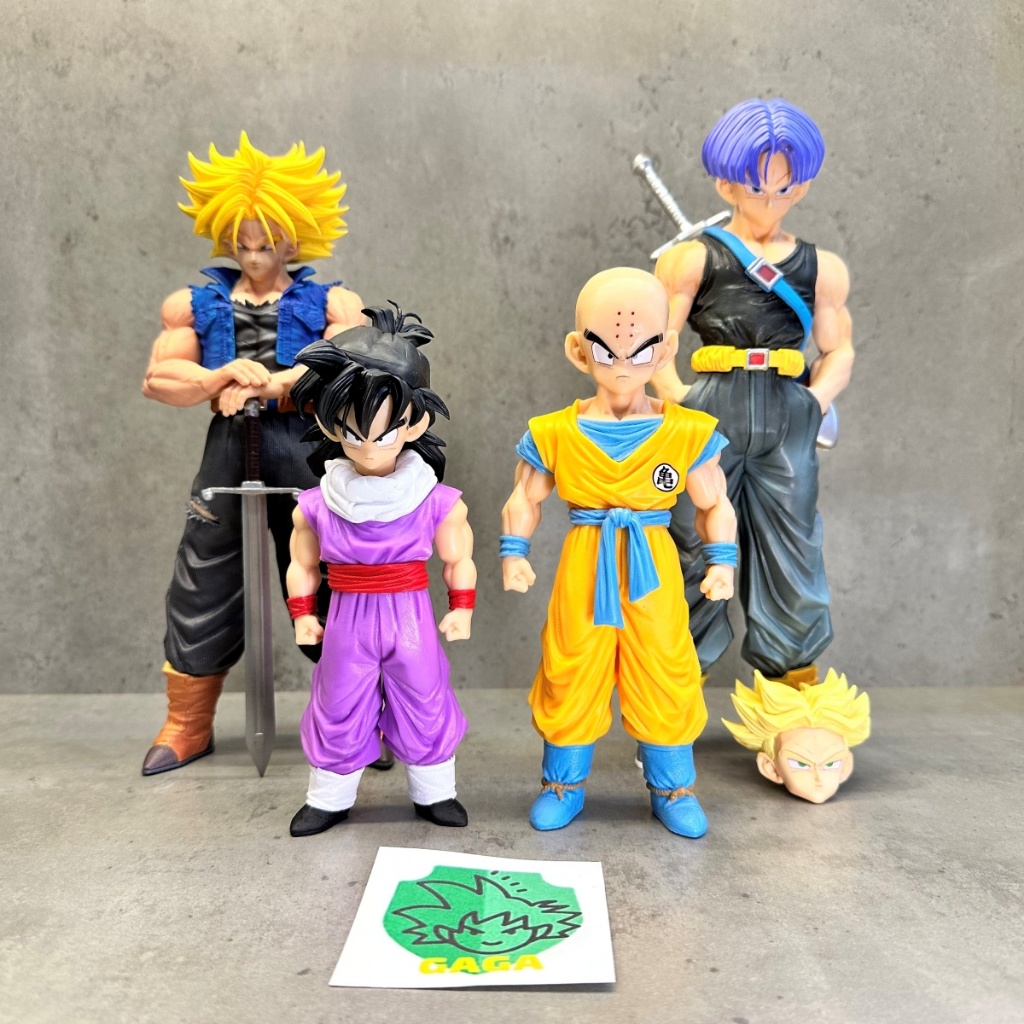 Dragonball Team Z Goku Gohan Krillin Model, Trunks 26cm with 2 sharp ...