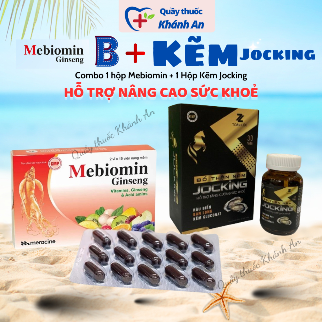 [Combo] 1 Box of Jocking Zinc TPBS and 1 Box of Mebiomin Ginseng ...