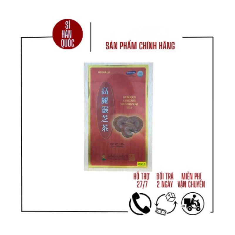 [GENUINE] Ganoderma Tea wooden box Bio Apgold Korean Lingzhi Mushroom ...