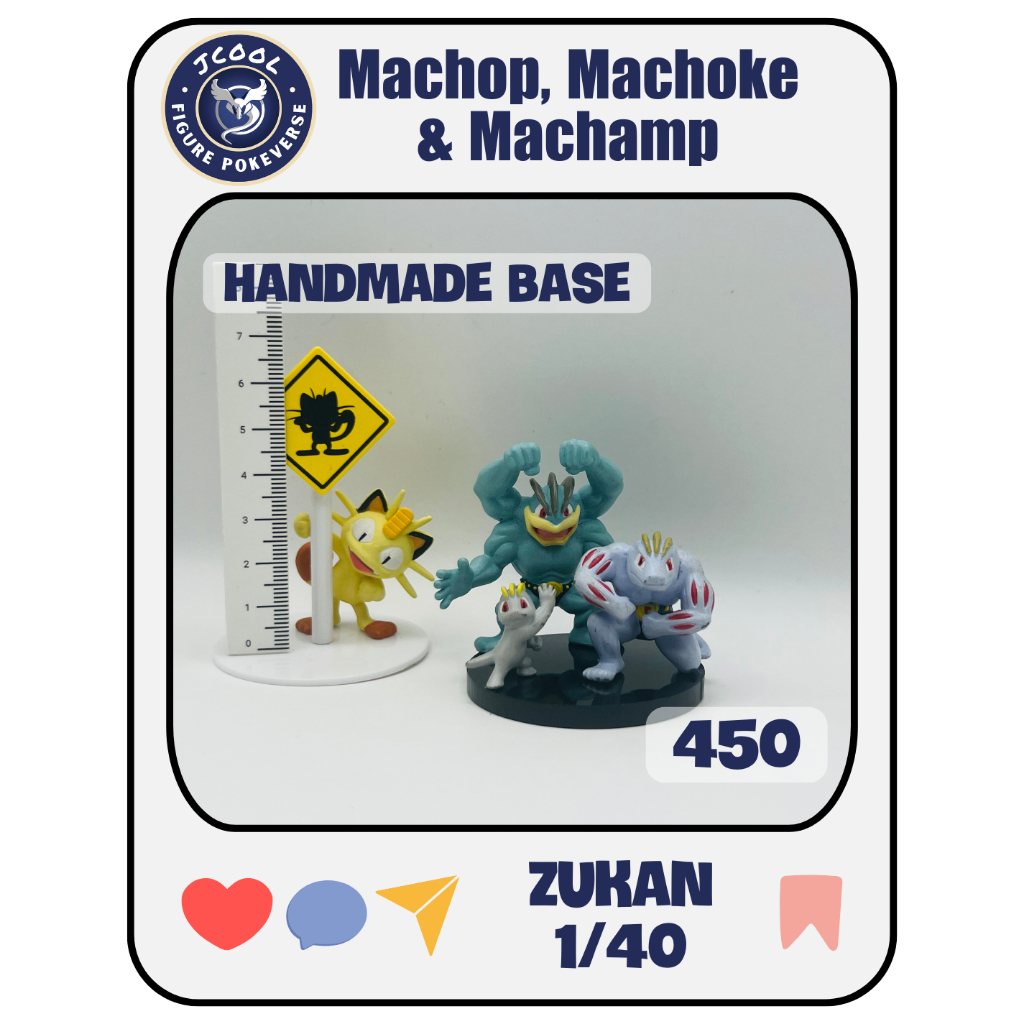 Machop, Machoke & Machamp - Gen 1 Kanto region - Genuine Pokemon model ...