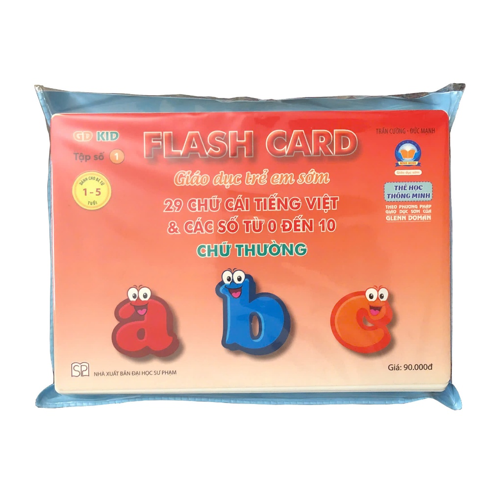 Flashcard - Set of 48 cards (29 Vietnamese letters & numbers from 0 to ...