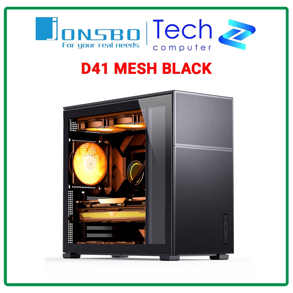 Jonsbo D41 MESH Black case (Mid Tower/Black) | Shopee Malaysia