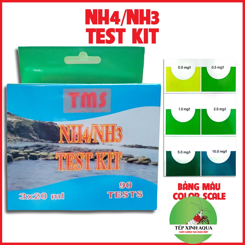 Tms NH3, NH4 water testing solution set [Tep Xinh Aqua] | Shopee Malaysia