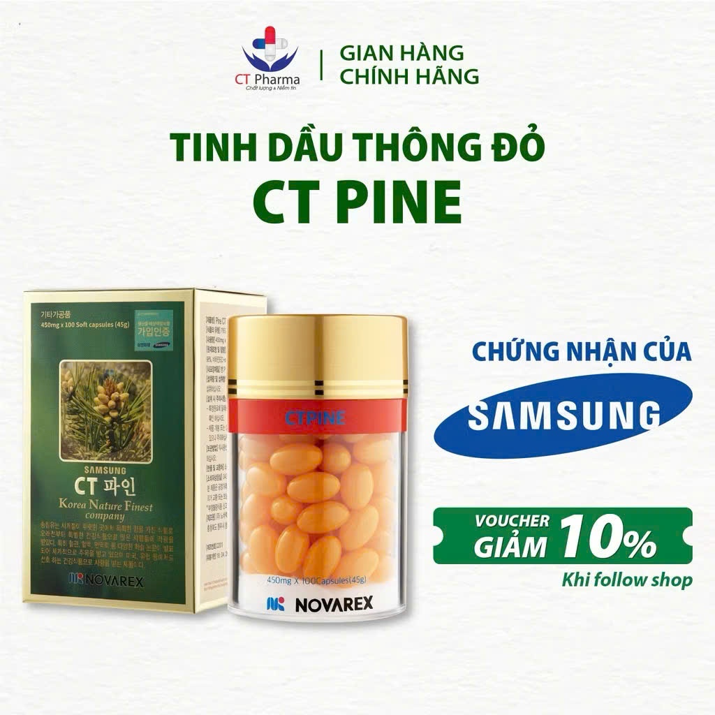(Box Of 100 tablets) CTPINE Korean red pine essential oil (Date 04/2025 ...