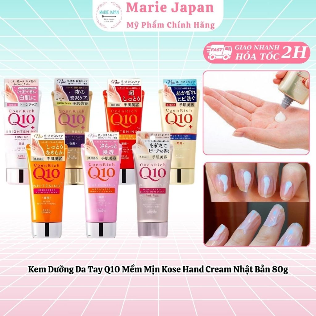 Q10 Soft and Smooth Hand Cream Kose Hand Cream Japan 80g Tube | Shopee ...