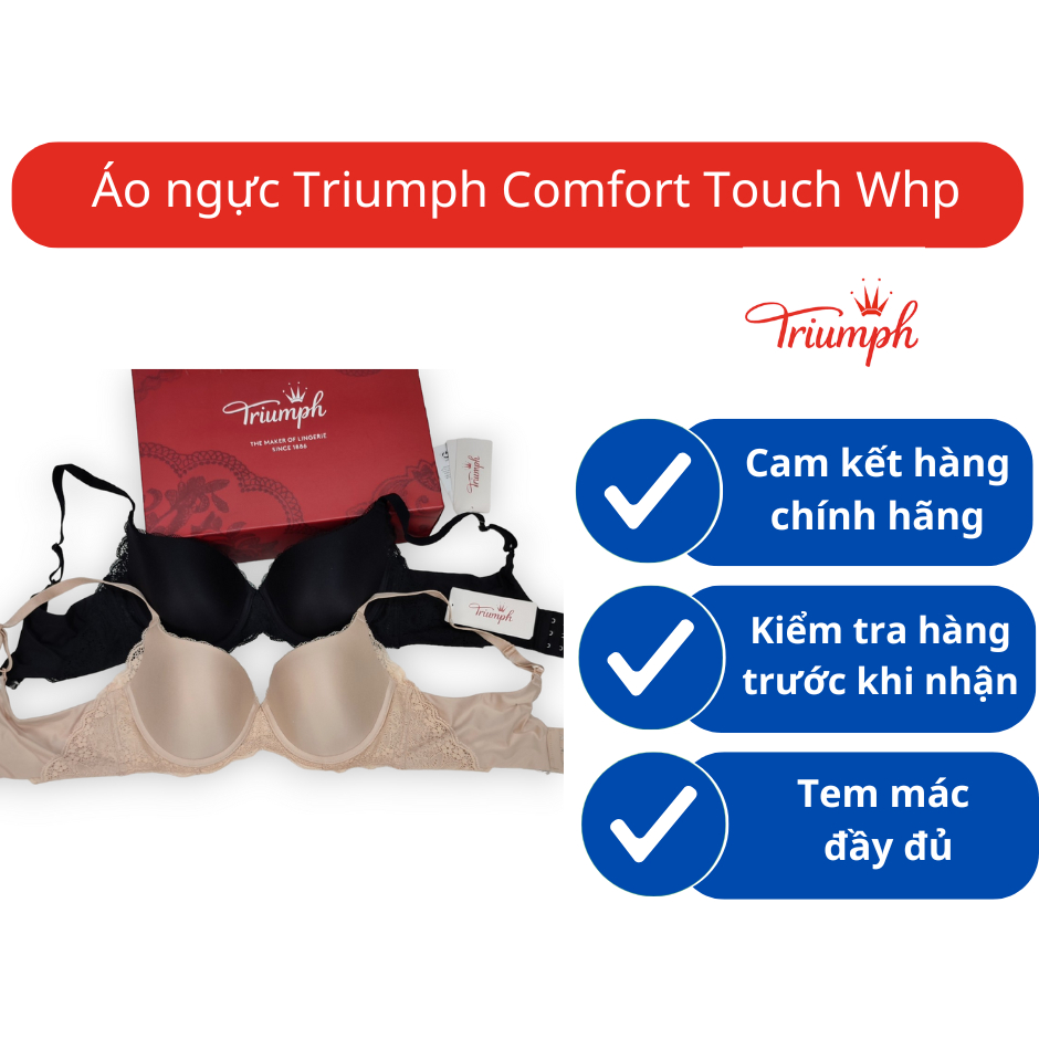 Big size bra with thin padding, underwire, lace panties - Triumph ...