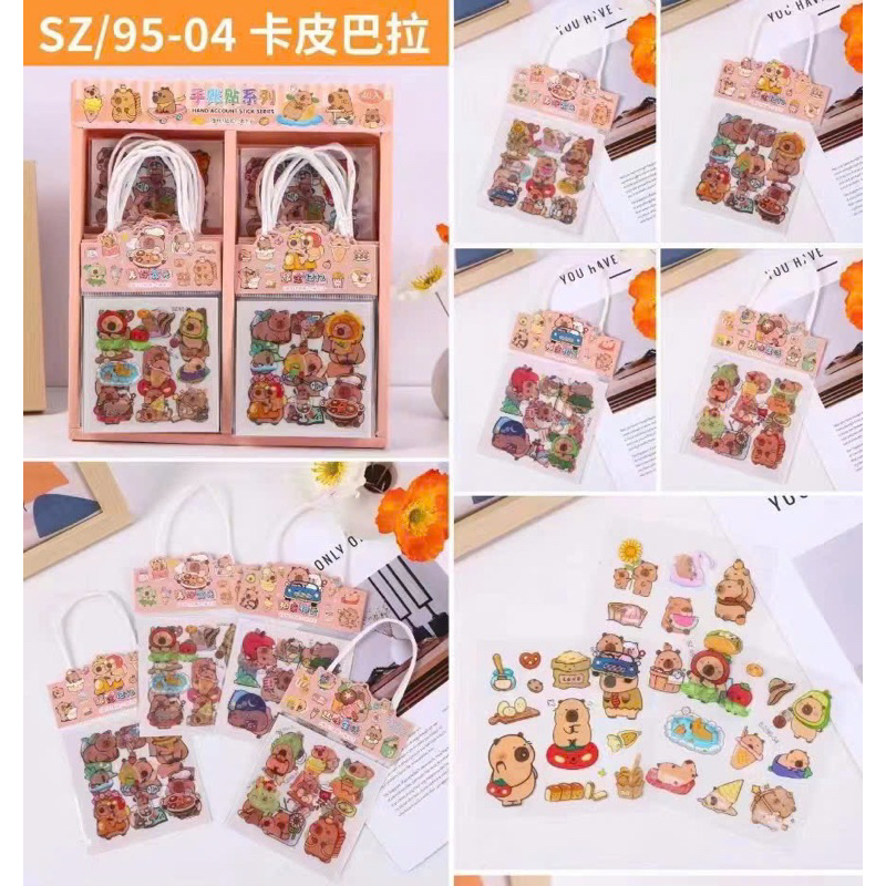 Labubu Sticker Capybara 40 Super Cute | Shopee Malaysia