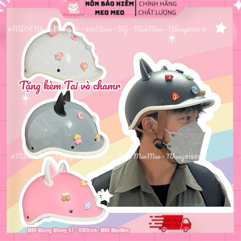 [GENUINE] Japanese-style 1/2 Dolphin NA Helmet - High-quality hat for ...