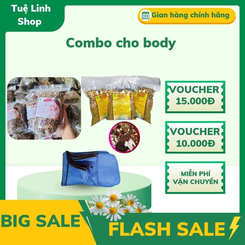Combo of 3 bags of herbal salt for belly compresses + 5 packs of ...