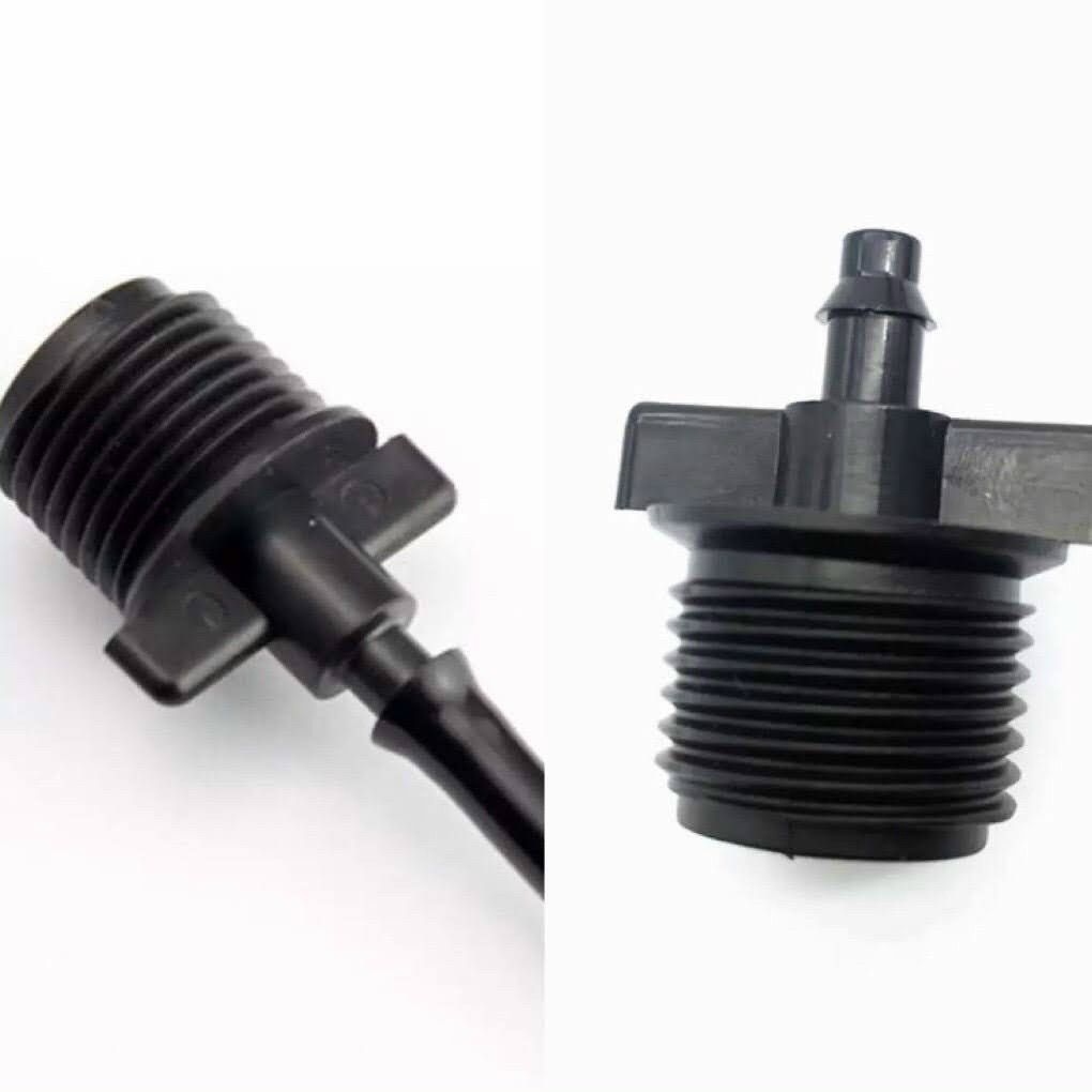 21mm external thread connector to 6mm, 8mm ldpe pipes - mist irrigation ...