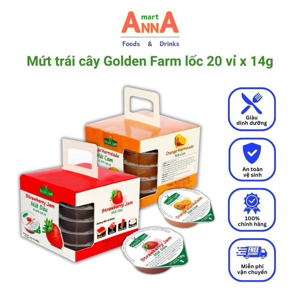 Golden Farm fruit jam, delicious AnnA Mart fruit jam packed in ...
