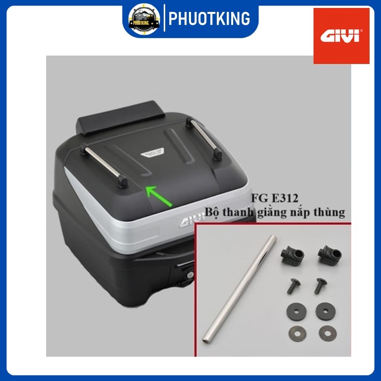 Givi FG E132 steel bar fitted with genuine givi givi B32N, B33NM barrel | Shopee Malaysia