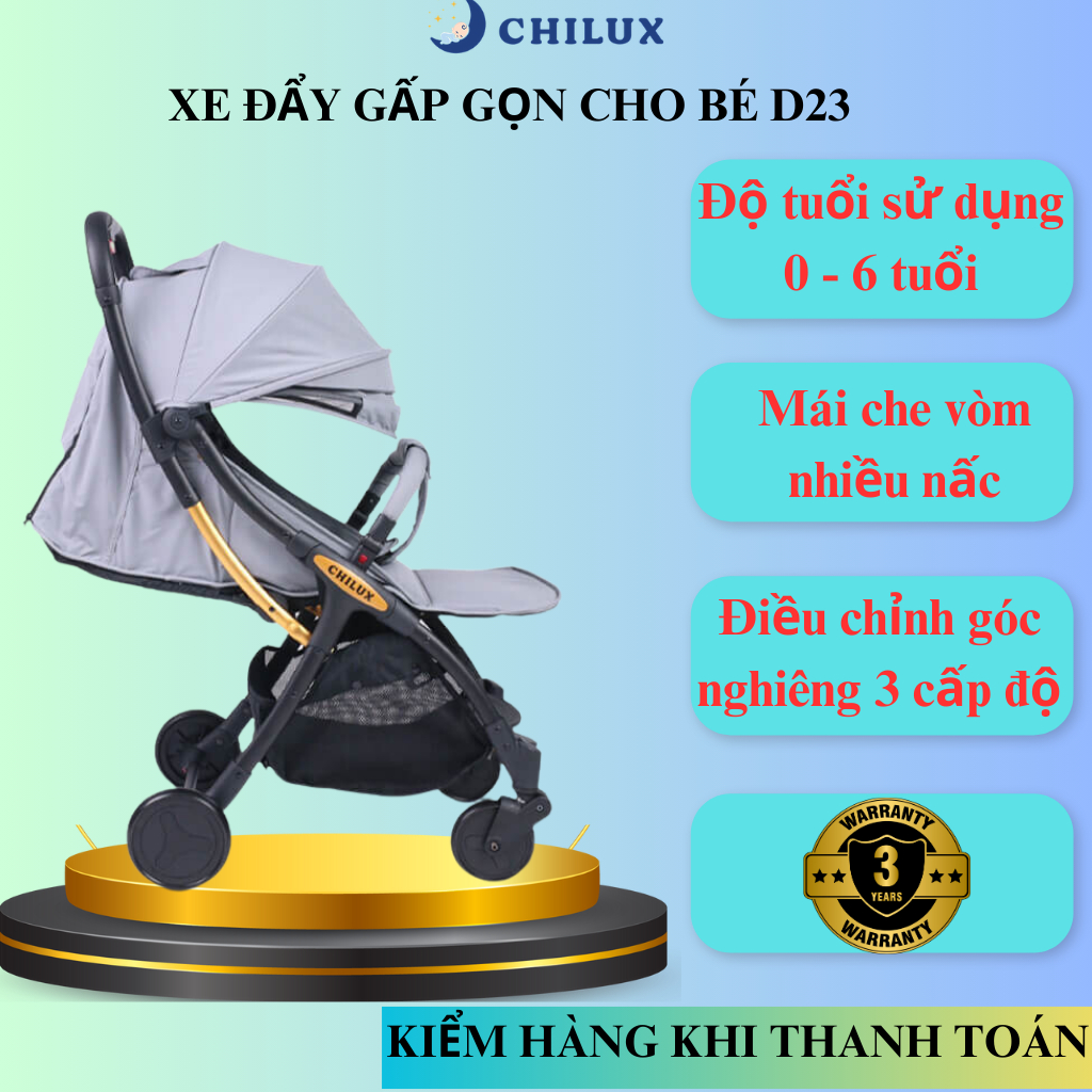 Chilux D23 foldable baby stroller - maximum vibration reduction ...