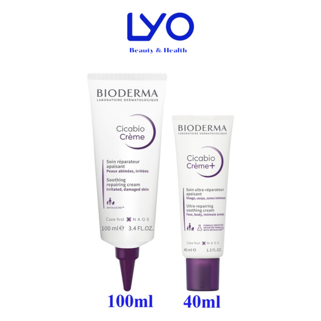 Bioderma Cicabio Creme+ Purple Skin Restoration Cream 40ml - 100ml ...