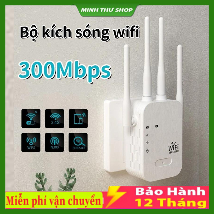300mbps High Speed 4-Wire Wifi Extender - Wall-Penetrating Wifi ...
