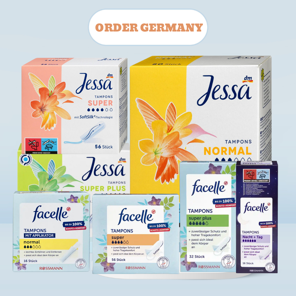 Tampon Jessa, German Facelle, all sizes | Shopee Malaysia