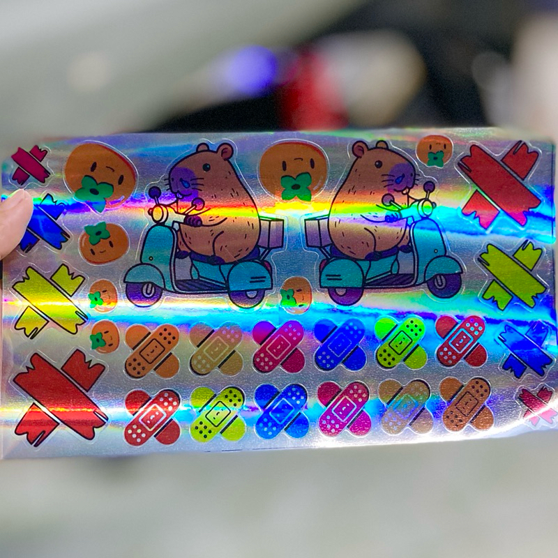 Capybara driving sticker (adhesive tape) | Shopee Malaysia