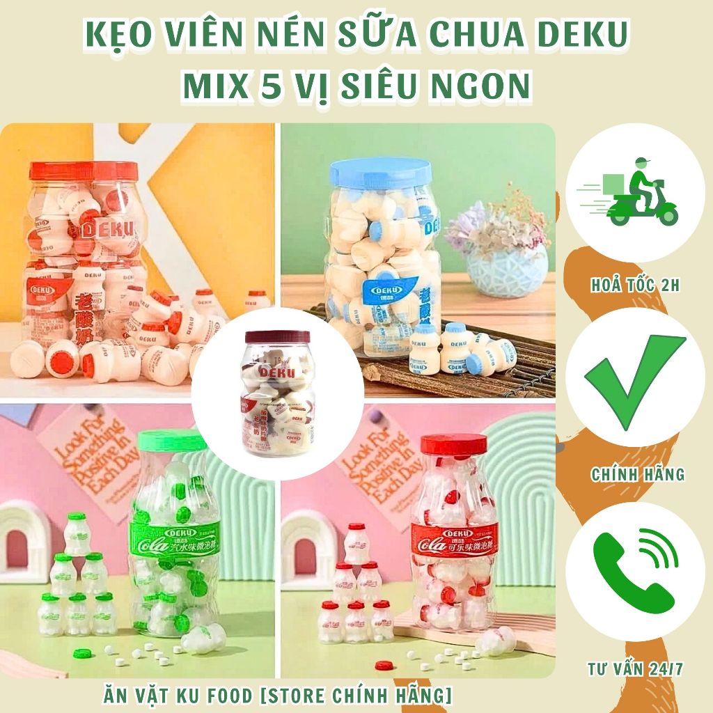 Deku Dry YOGURT Candy, Delicious Two-Flavored YOGURT Lozenges (YOGURT ...