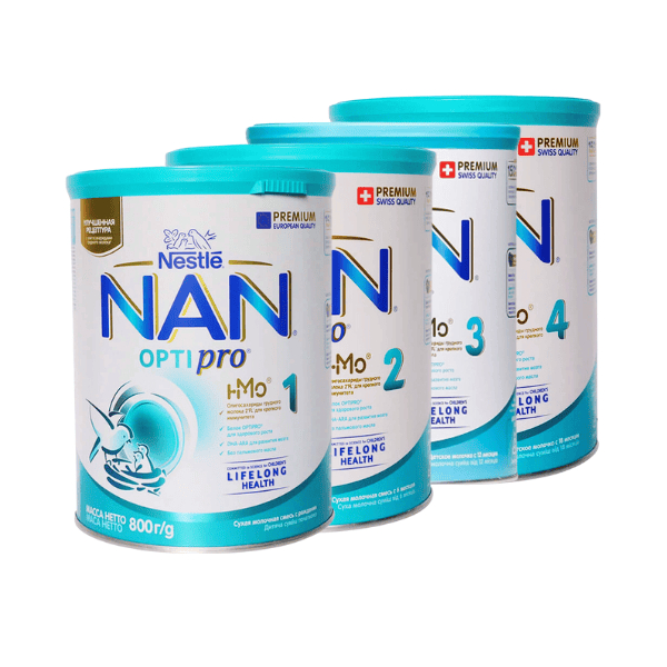 Nan Optipro Australian Milk No. 1 2 3 4 Nestlé can 800g supports the ...