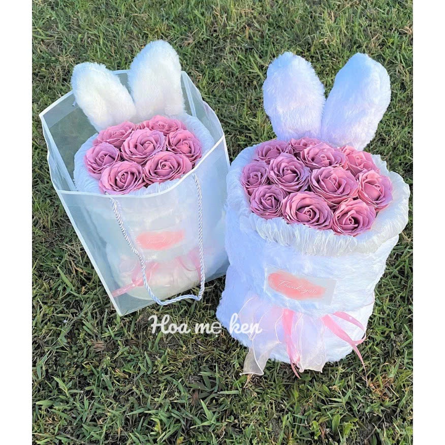Rabbit ear wax flower bouquet. Shop in many colors and sizes | Shopee ...