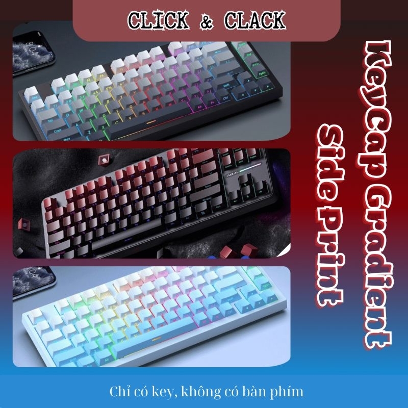 Keycap through led gradient ninja (Side Print) swept circuit - Cherry ...