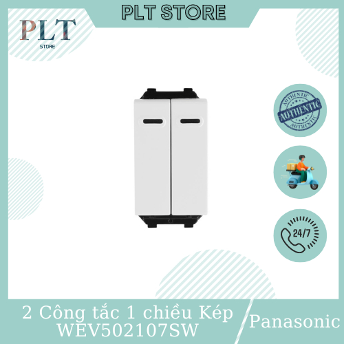 Panasonic WEV Small 16A Dual 1-Way Switch502107SW Wide Series | Shopee ...