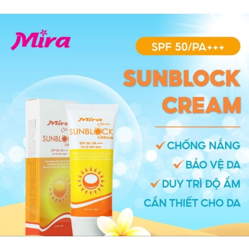 Sunscreen for oily skin OLIVIA MIRA Sun Cream Korea A556 (60ml ...