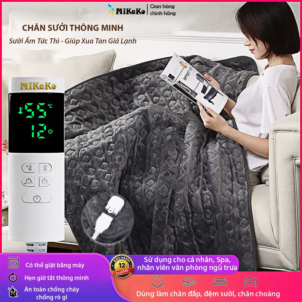 MiKaKo CS-0815 Electric Heating Blanket in Many Sizes for Individuals ...