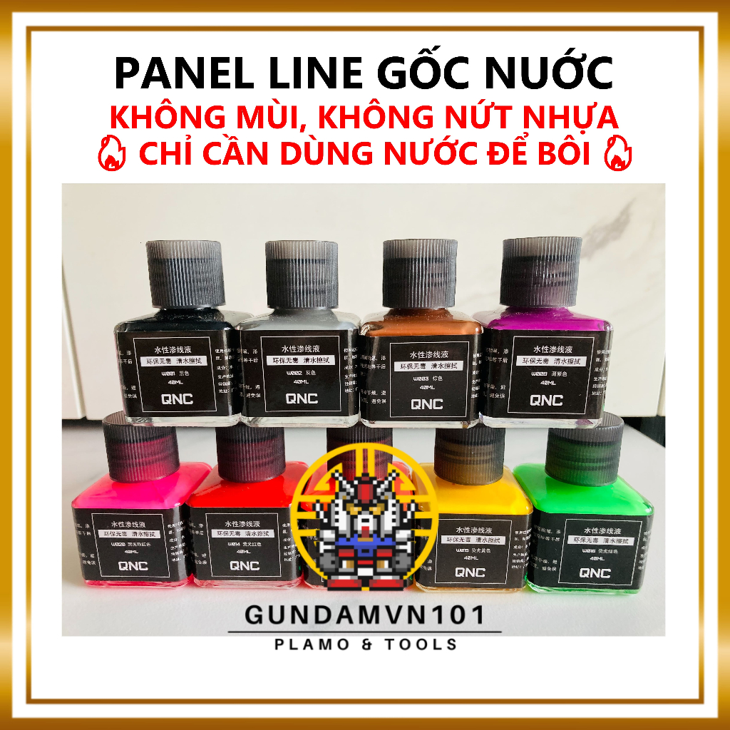 QNC PANEL LINE WATER-BASED SINKING SOLUTION - gundam gunpla weathering ...